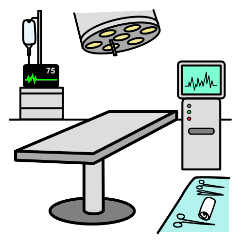salle d'opération - salle de chirurgie - bloc opératoire