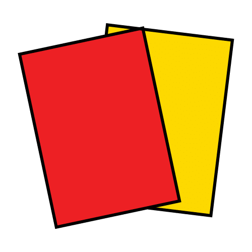 Carton rouge - carton jaune - dico visuel LSF