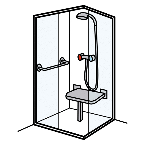 douche - doucher - cabine de douche