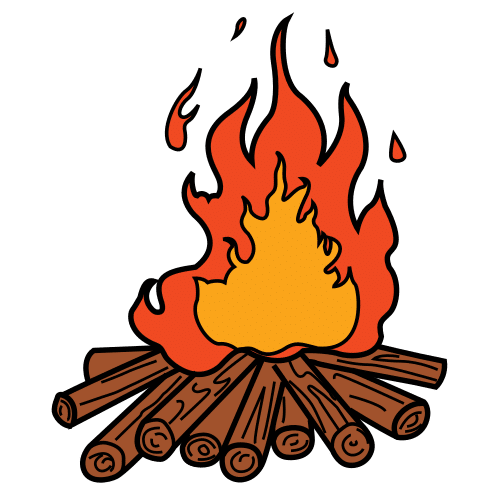 feu – feu (brûler) – brûler – brûlé